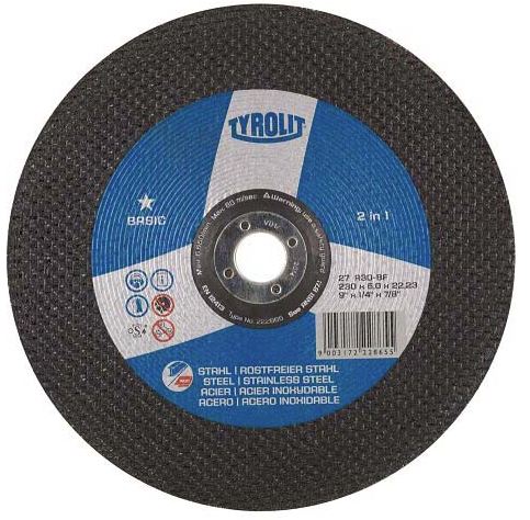 DISCO REBARBAR 230*6 ( TYROLIT ) - HobbyBrico